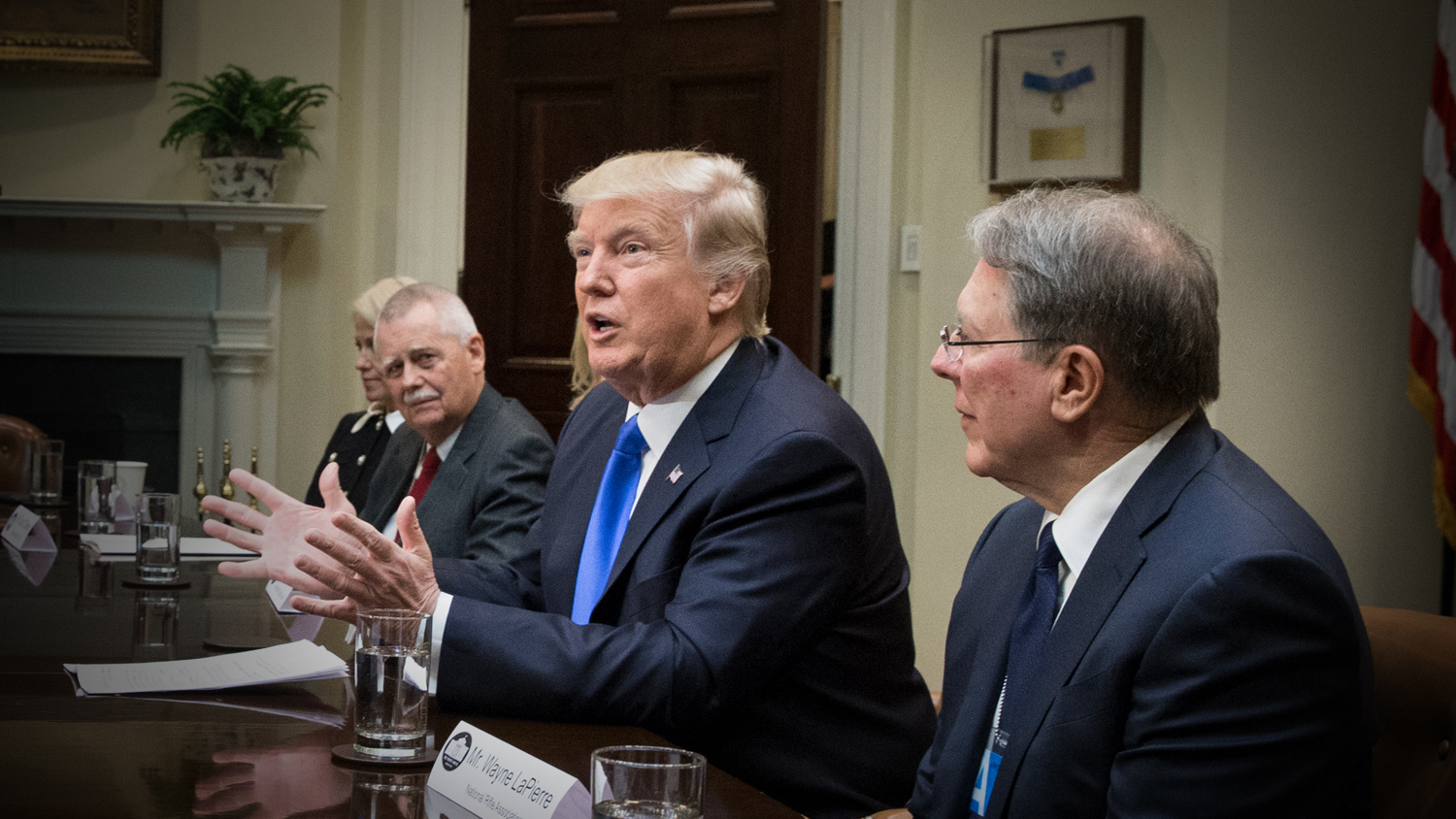 NRA’s LaPierre And President Trump Work Side by Side At White House ...